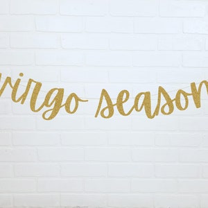 Virgo Birthday Banner | Virgo Season Birthday | Adult Birthday Party ...