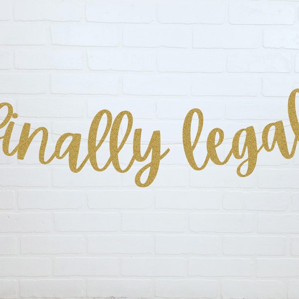 Finally 21 Banner - Etsy