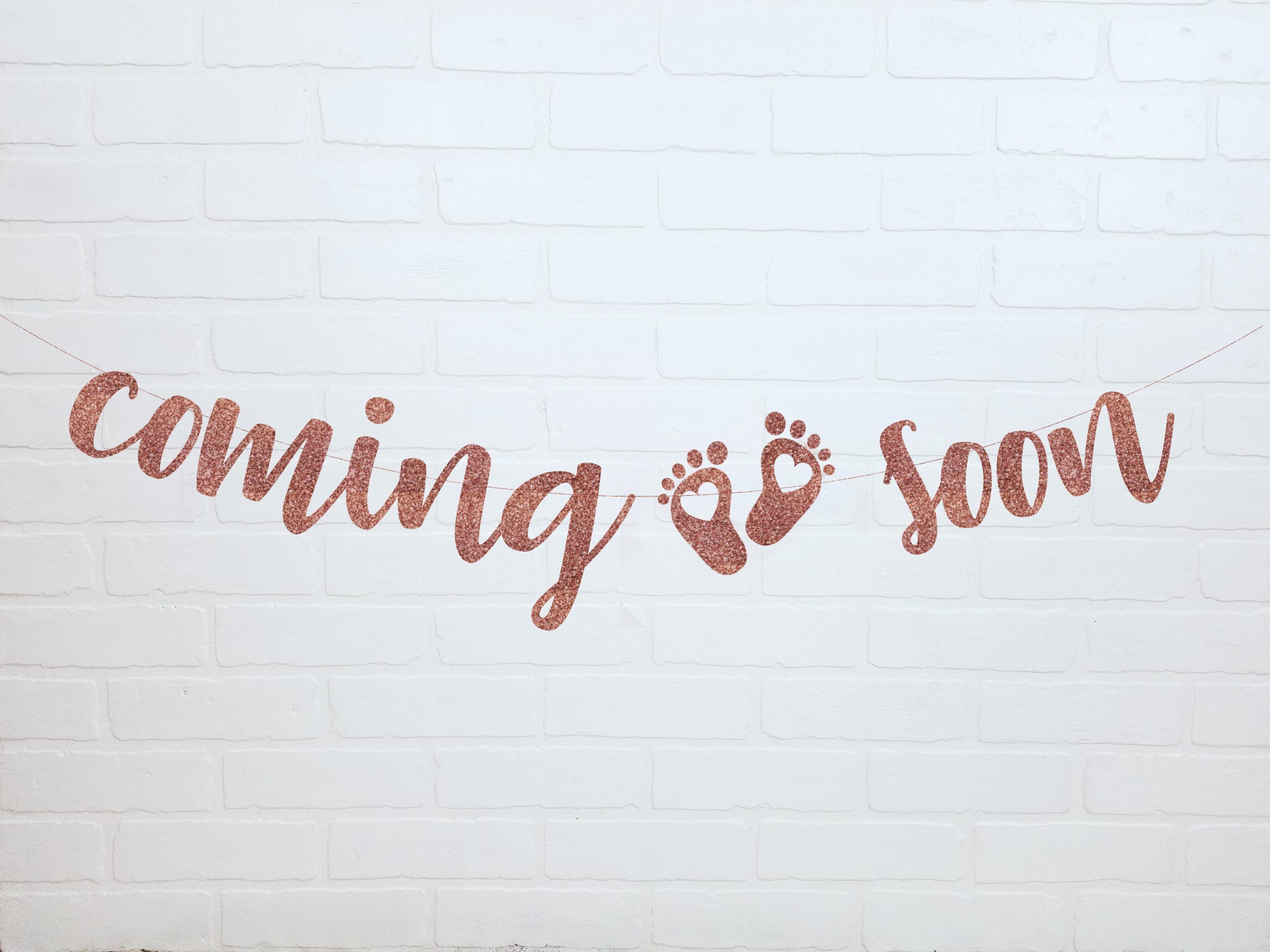 Coming Soon Banner Baby Announcement Sign Pregnancy | Etsy