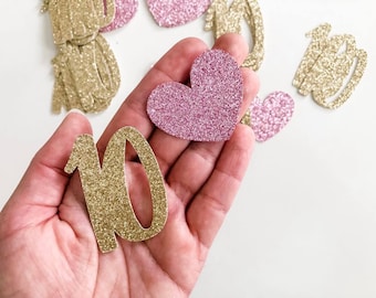 Two Confetti, Confetti Number Two, Second Birthday Confetti, 2nd ...