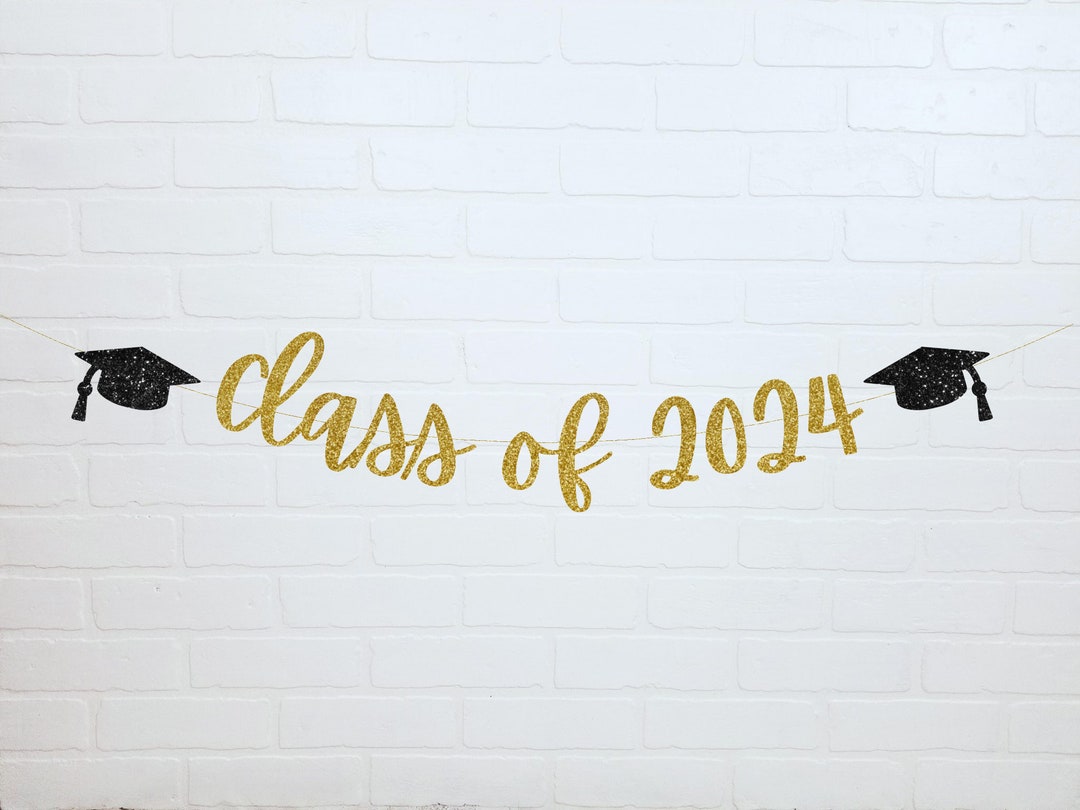 Class of 2024 Banner Graduation Party Sign Graduation Decorations 2024 ...