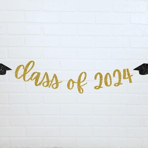Class of 2024 Banner Graduation Party Sign Graduation Decorations 2024 ...