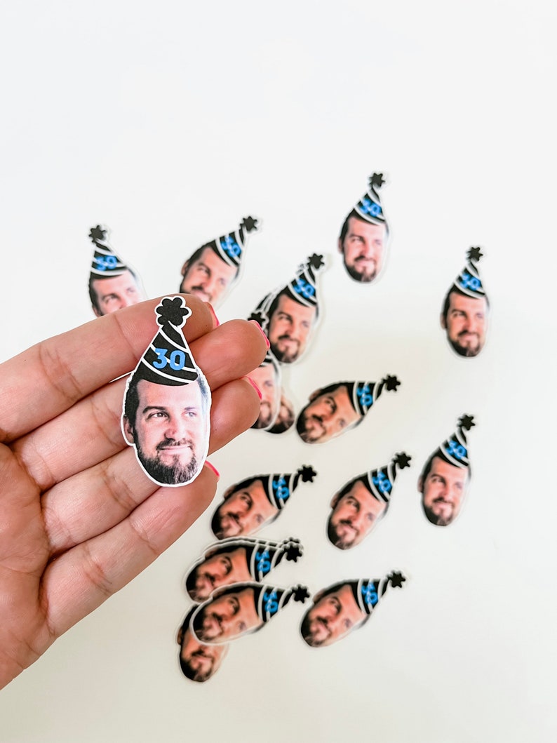 Custom Face Confetti Personalized Birthday Decorations - Etsy