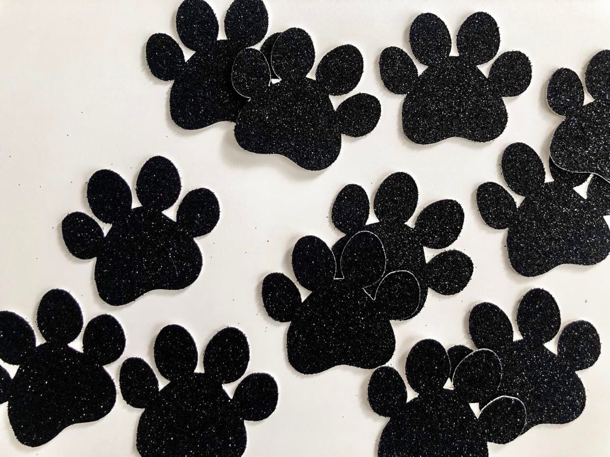 Paw Print Confetti Dog Birthday Decorations Puppy Party - Etsy