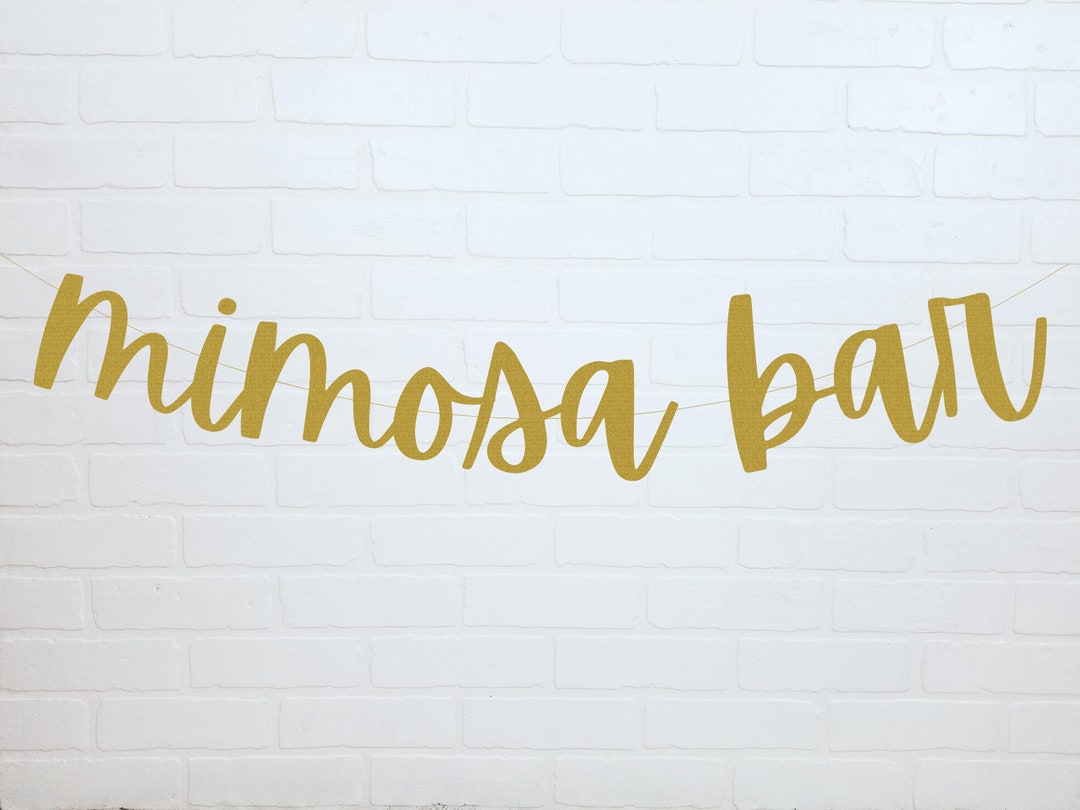 Mimosa Bar | Mimosa Bar Banner | Mimosa Bar Sign | Bridal Shower Sign ...