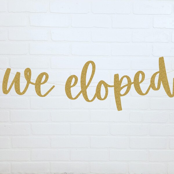 We Eloped - Etsy