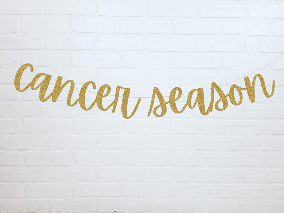 Cancer Birthday Banner | Cancer Season Birthday | Adult Birthday Party ...