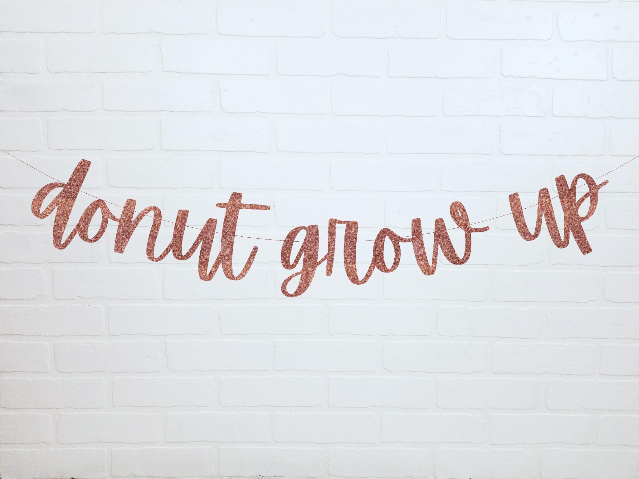 Donut Grow up Banner | Kids Birthday Ideas | Birthday for Girl ...