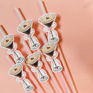 Espresso Martini Straws | Tini Bachelorette | A Tini Bit Older Birthday ...