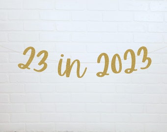 Twenty Three Cake Topper / 23 Cake Topper / 23rd Birthday / Twenty ...