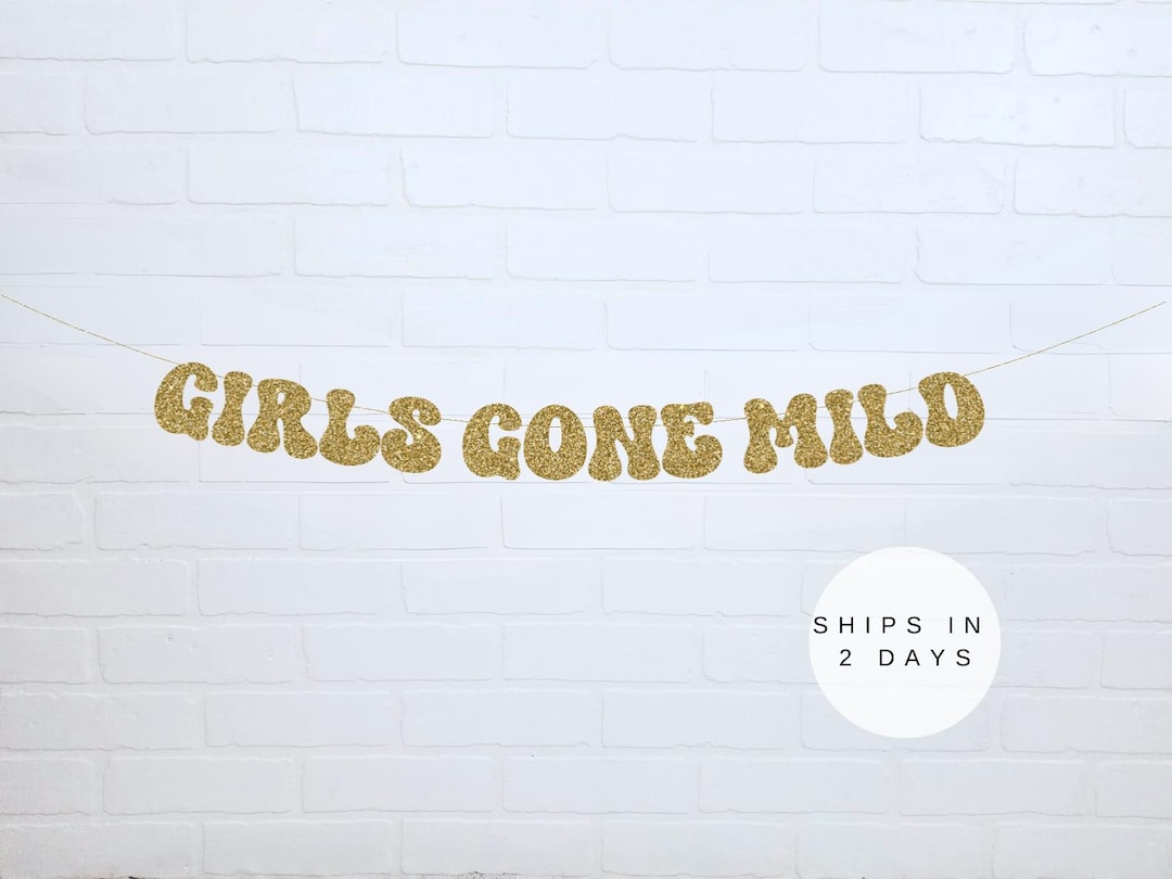 Girls Gone Mild Bachelorette Banner | Sleepover Bachelorette Party - Etsy