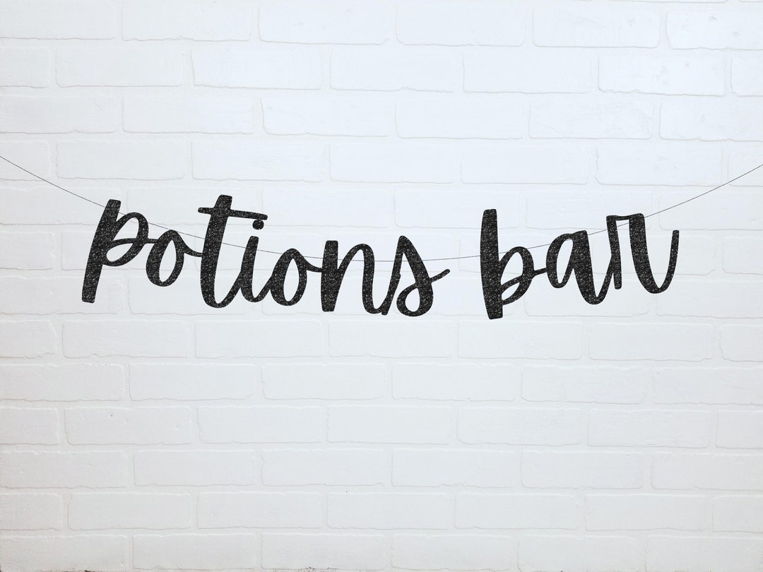 Potions Bar Banner | Potion Bar | Halloween Party Banner | Halloween ...