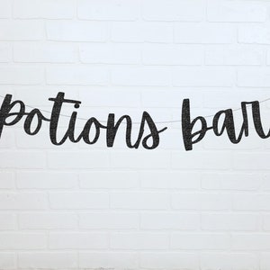 Potions Bar Banner Potion Bar Halloween Party Banner | Etsy