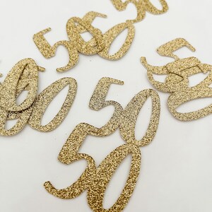 50th Birthday Confetti | 50th Birthday Decorations | 50 Confetti | 50 ...
