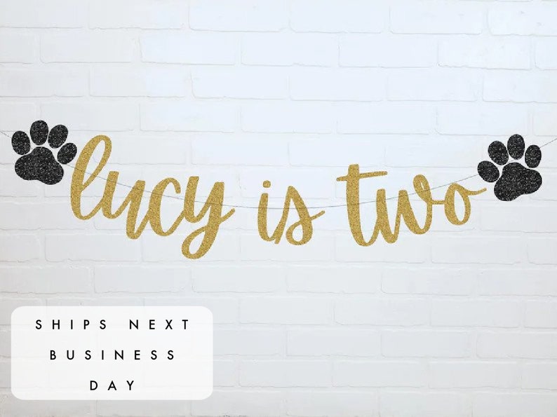 Personalized Dog Birthday Birthday Banner for Dogs Custom - Etsy