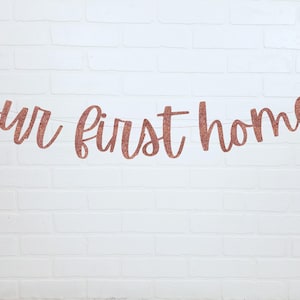 Housewarming Banner | Housewarming First Home | Our First Home Banner ...