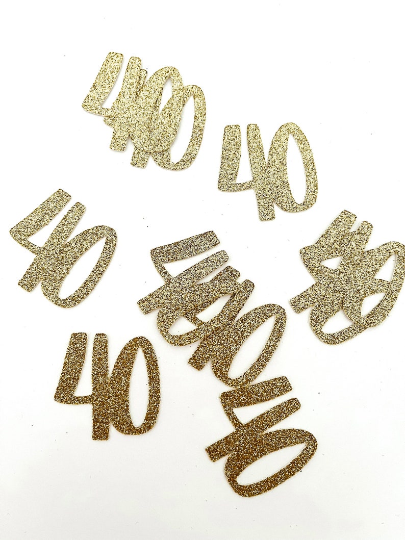 40th Birthday Confetti 40th Birthday Decorations 40 - Etsy
