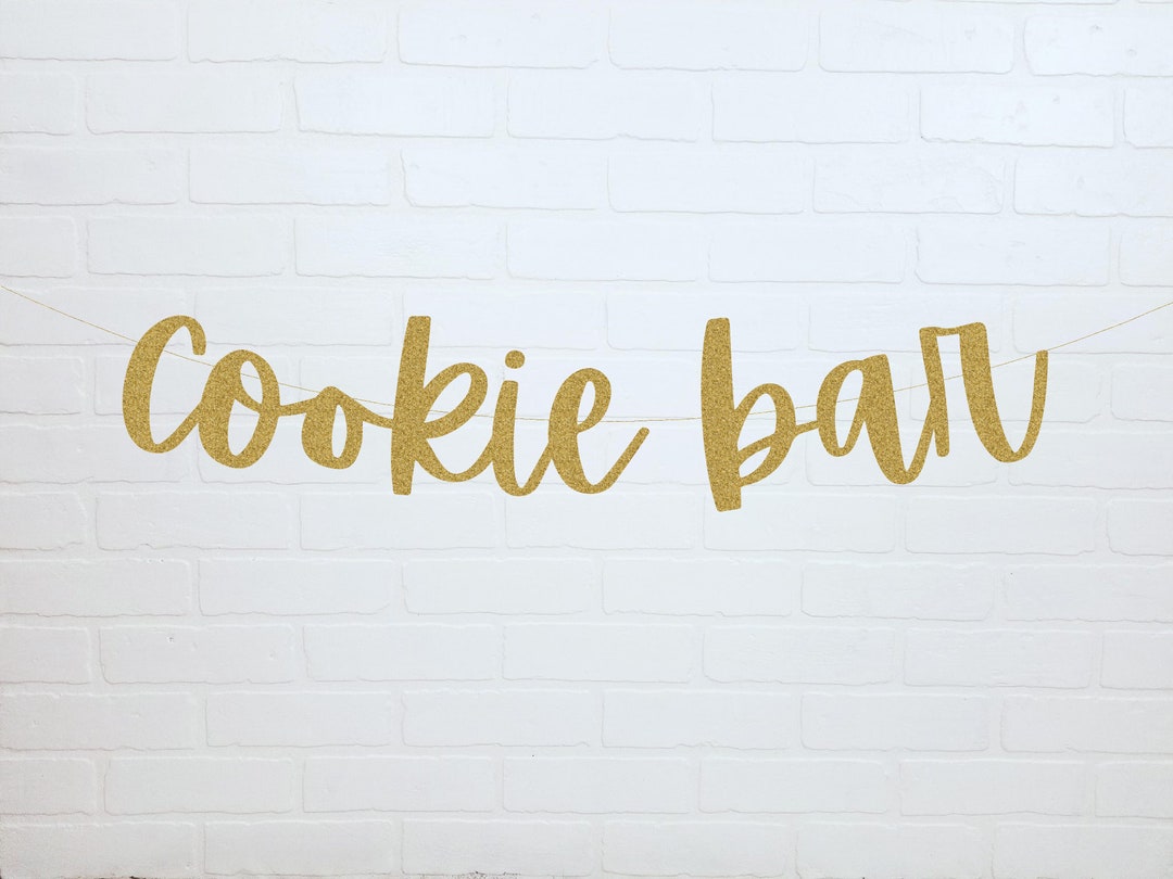 Cookie Bar Banner | Cookie Station Wedding | Cookie Bar Bridal Shower ...