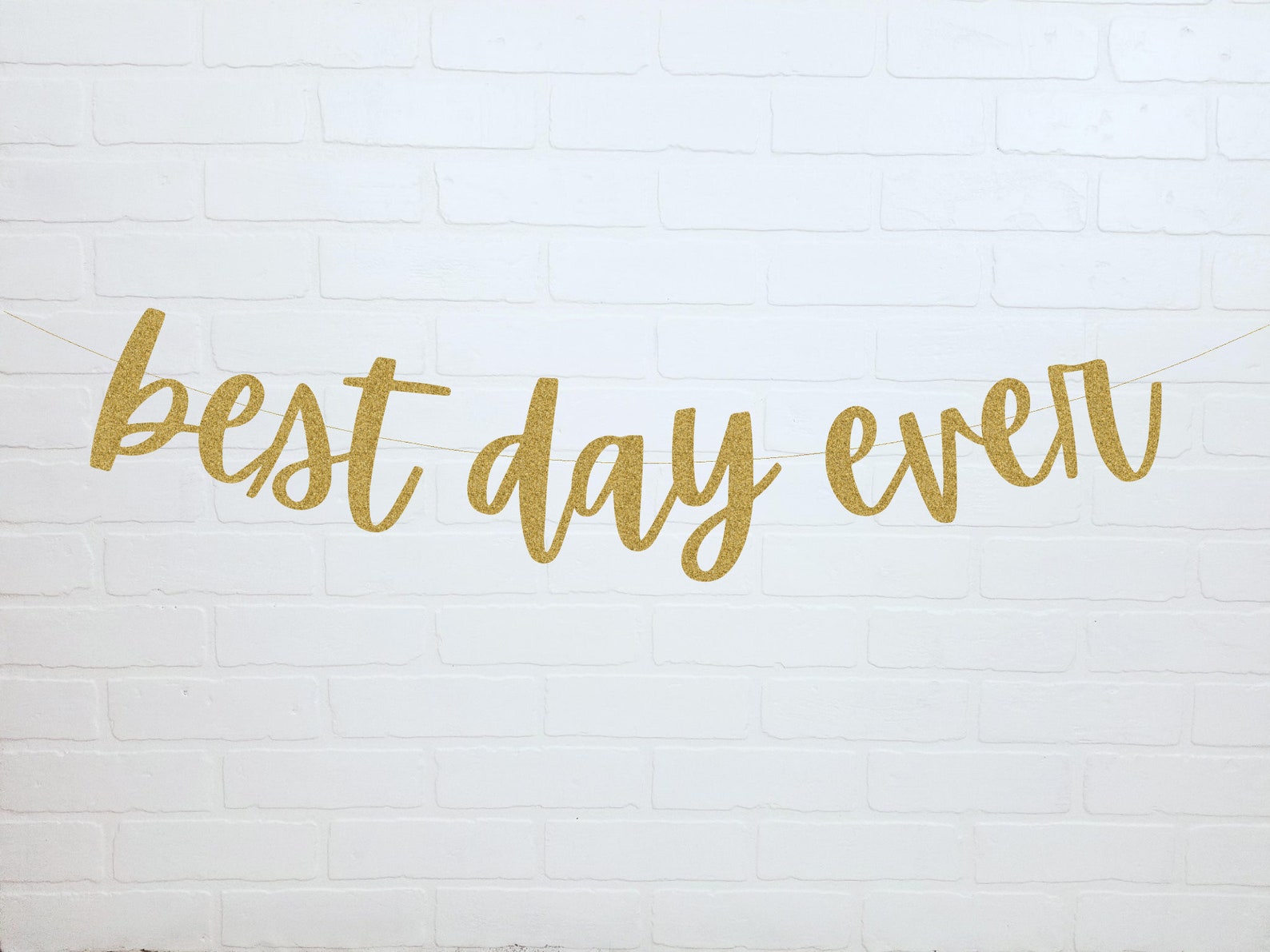 Best Day Ever Banner Wedding Decorations Rehearsal Dinner - Etsy