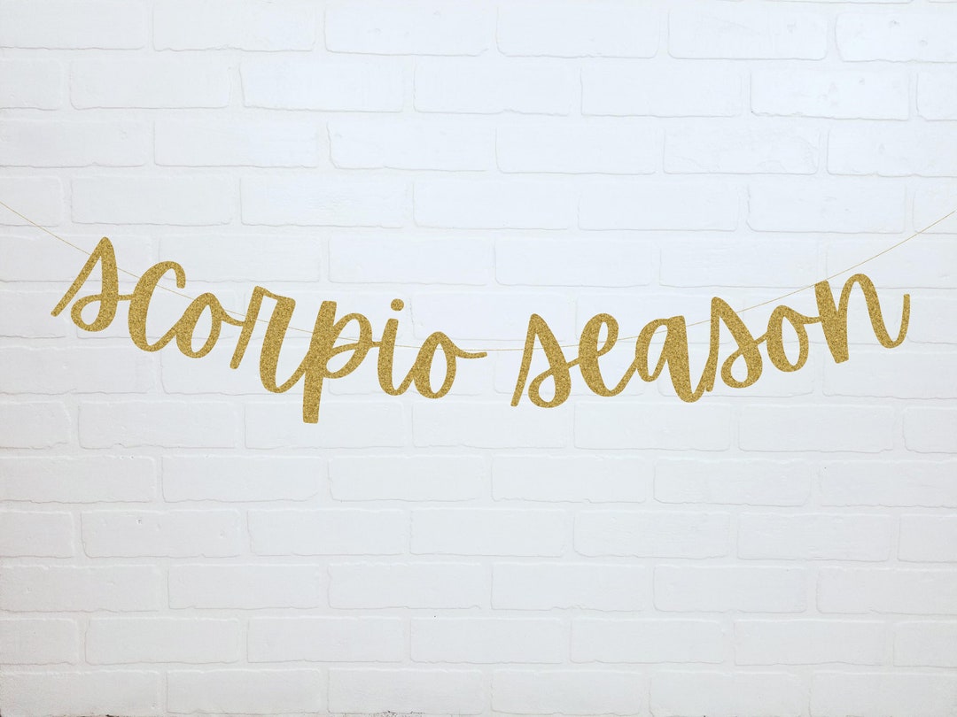 Scorpio Birthday Banner | Scorpio Season Birthday | Adult Birthday ...