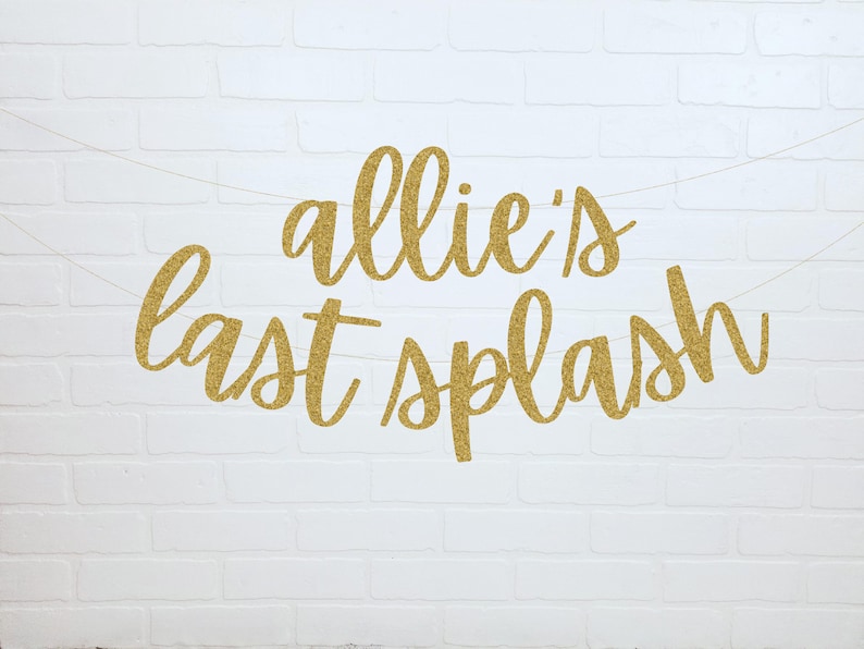 Beach Bachelorette Party Last Splash Banner Custom - Etsy