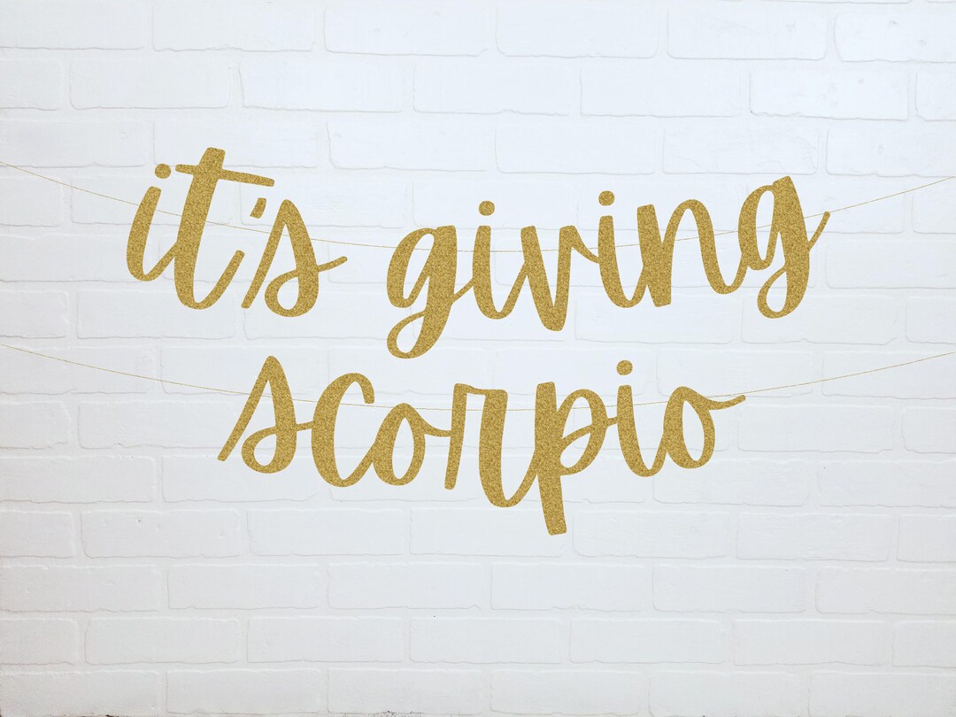 Scorpio Birthday Banner | October Birthday Decorations | Birthday Party ...