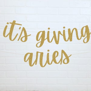 Aries Birthday Banner | Adult Birthday Decorations | Zodiac Birthday ...