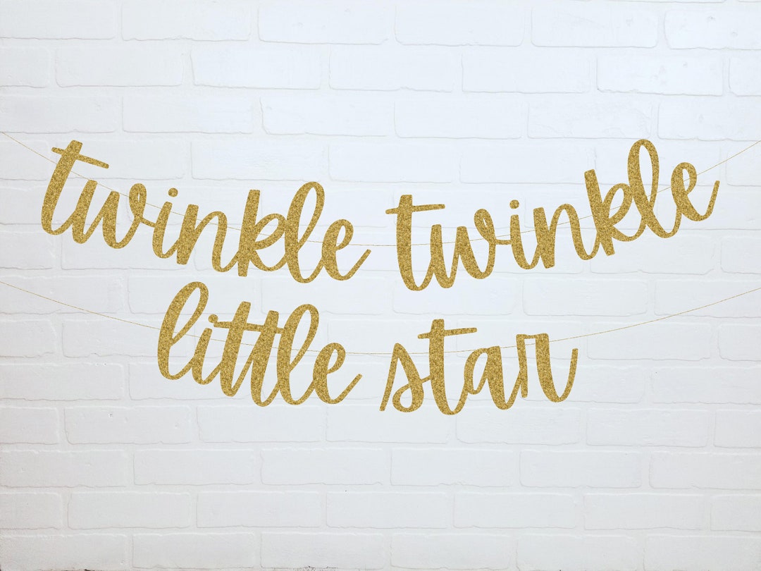 Twinkle Twinkle Little Star Banner | Birthday Banner for Girl ...
