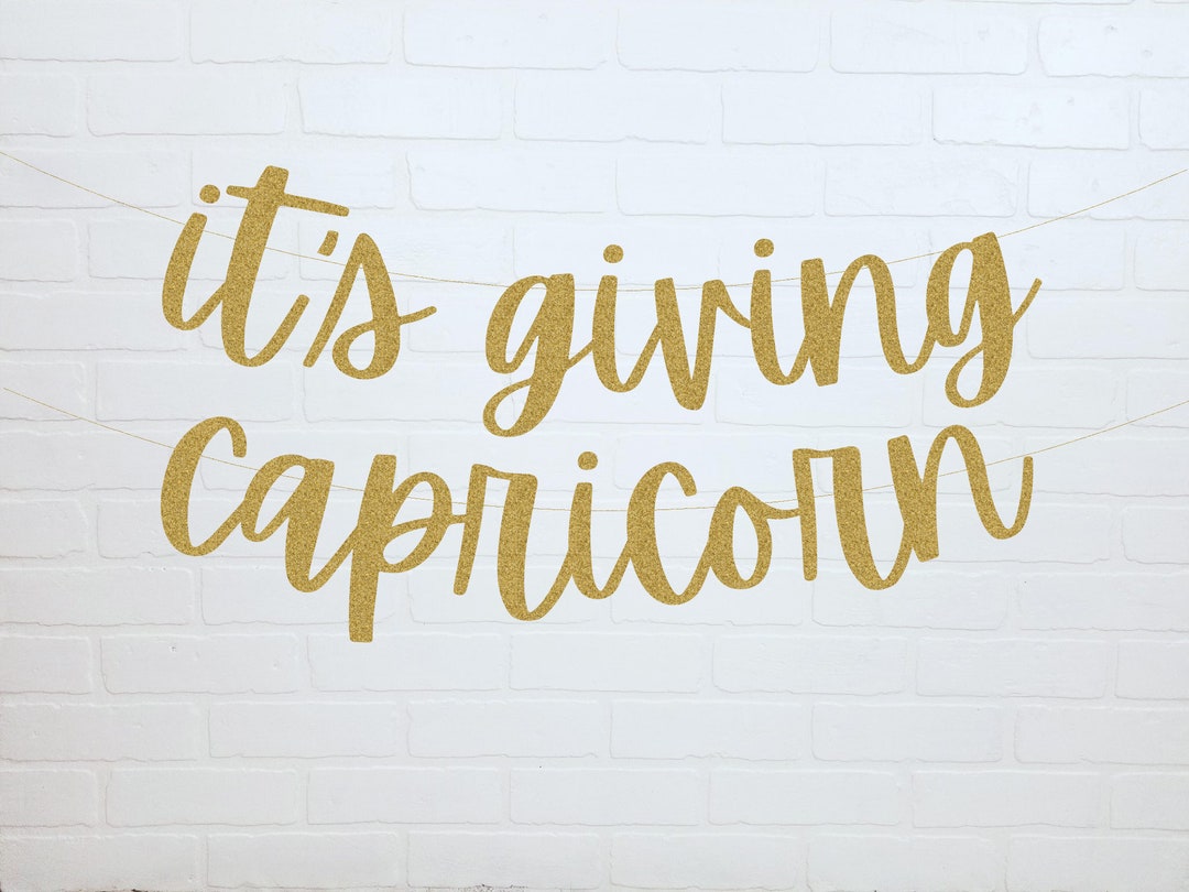Capricorn Birthday Banner | Adult Birthday Decorations | Zodiac ...
