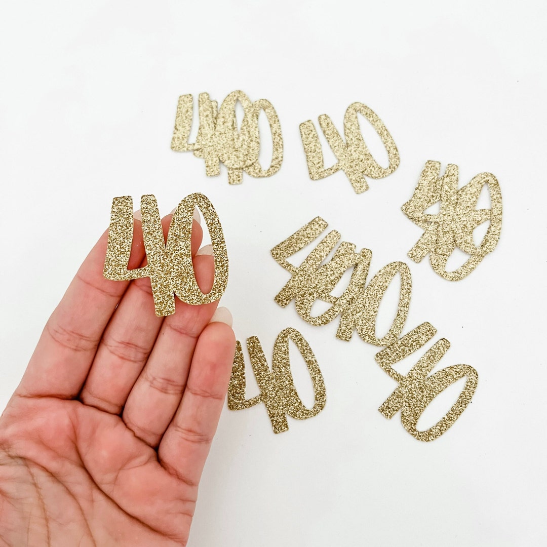 40th Birthday Confetti | 40th Birthday Decorations | 40 Confetti | 50 ...