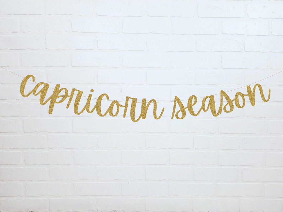 Capricorn Birthday Banner | Capricorn Season Birthday | Adult Birthday ...