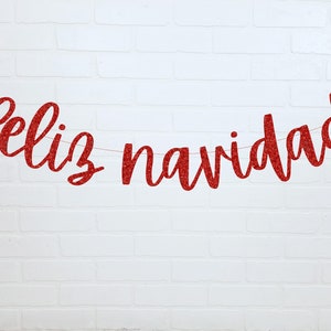 Feliz Navidad | Spanish Christmas Decorations | Merry Christmas Sign ...