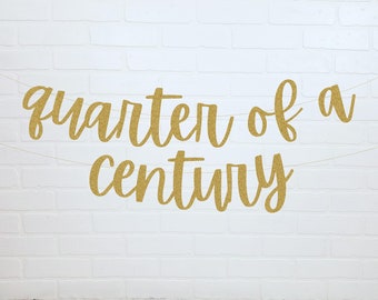 Happy 25th Birthday Banner Personalized, 25th Birthday Party ...