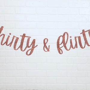 Thirty and Flirty | 30 and Flirty Banner | 30th Birthday for Her | 30th ...