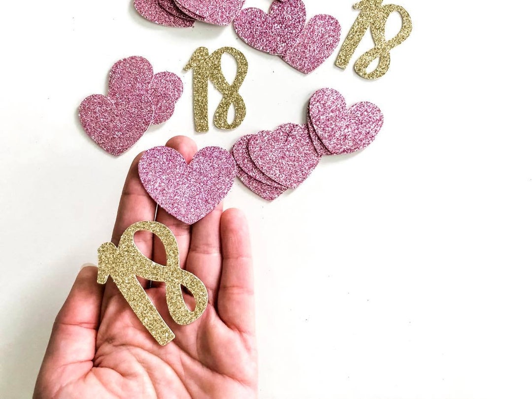 18th Birthday Decorations | 18 Confetti | 18th Birthday Confetti | XL ...