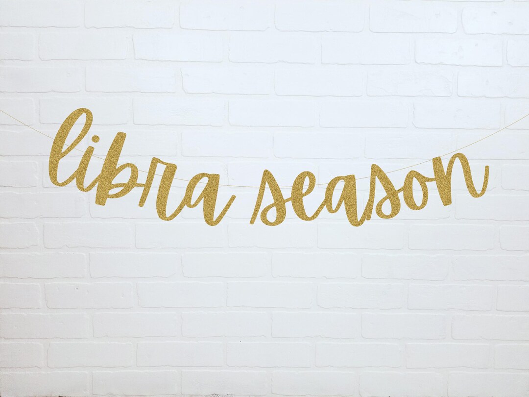 Libra Birthday Banner | Libra Season Birthday | Adult Birthday Party ...