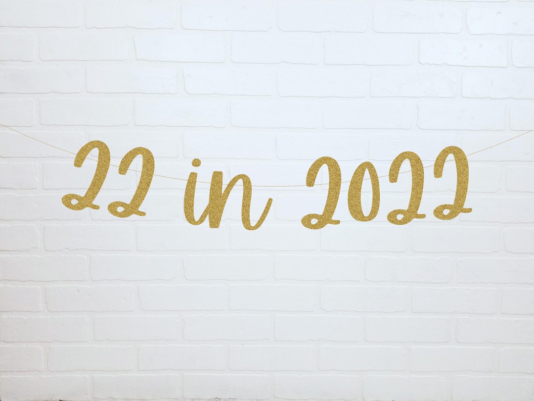 22nd Birthday Decorations 22 in 2022 22nd Birthday Banner - Etsy