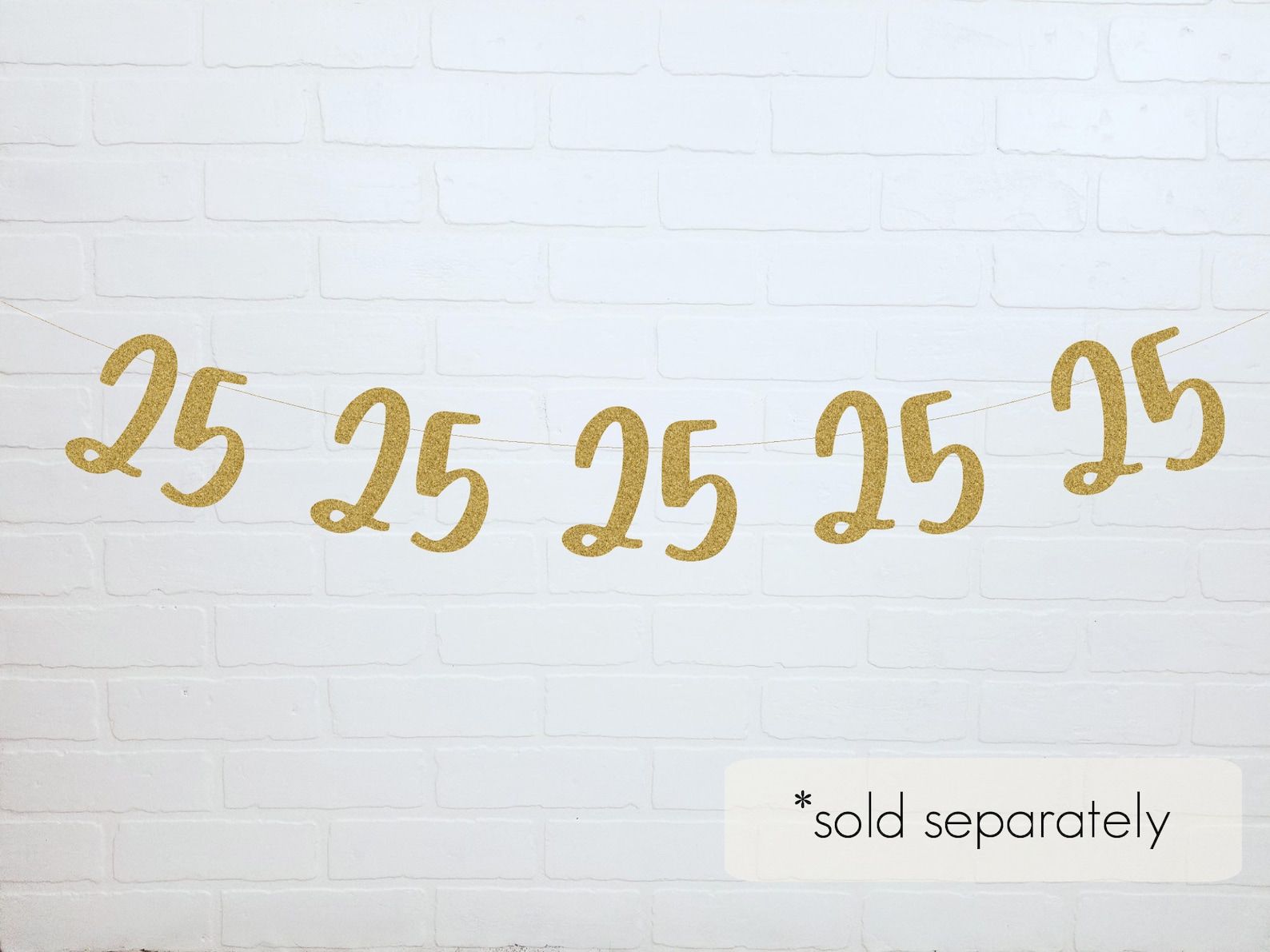 25th Birthday Banner | Birthday Decorations | Quarter Century Birthday ...