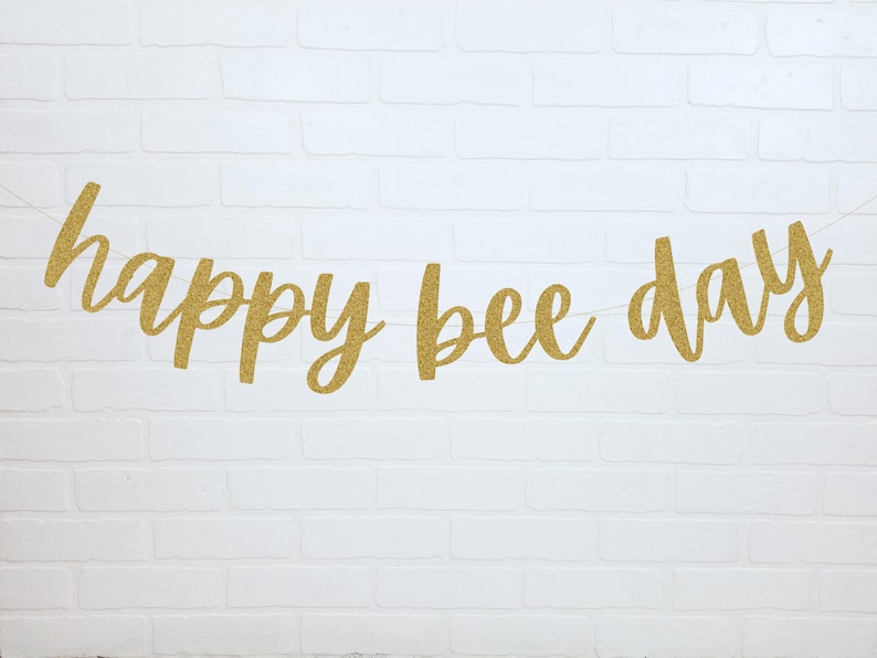 Happy Bee Day Bee Day Banner Bee Birthday Decorations - Etsy