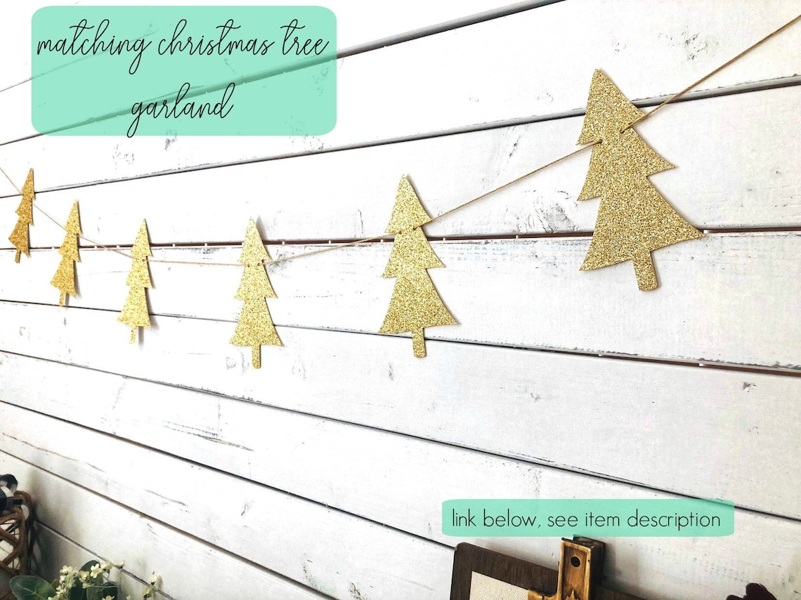 Merry Christmas Banner Merry Christmas Garland Christmas | Etsy