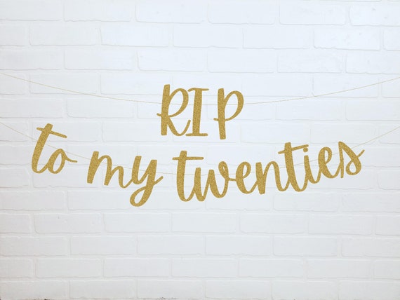 RIP to My Twenties 30th Birthday Decorations Birthday | Etsy