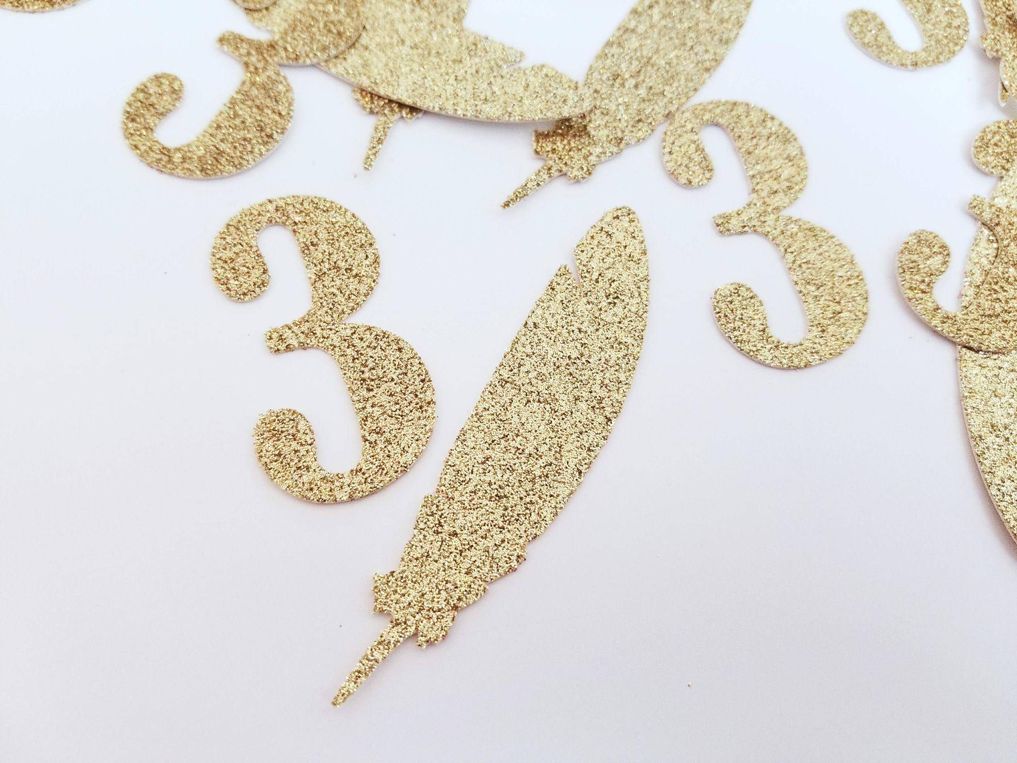 3 Gold Birthday Confetti 3 Birthday Confetti Young Wild - Etsy