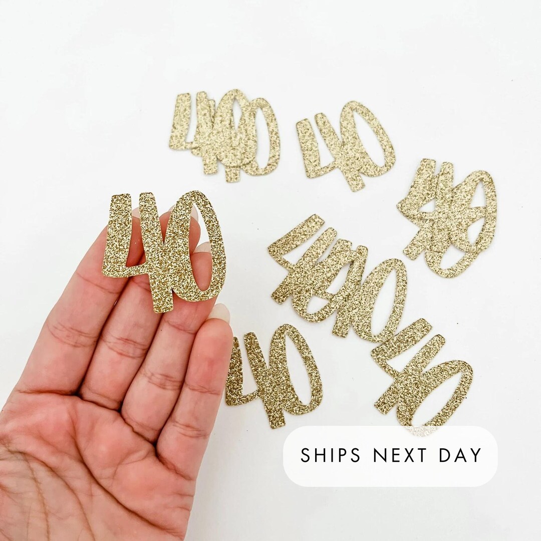 40th Birthday Confetti | 40th Birthday Decorations | 40 Confetti | 50 ...