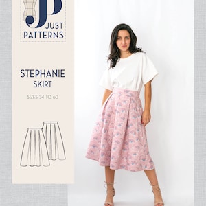 Stephanie Skirt PDF Sewing Pattern Size 34-60 - Etsy Canada