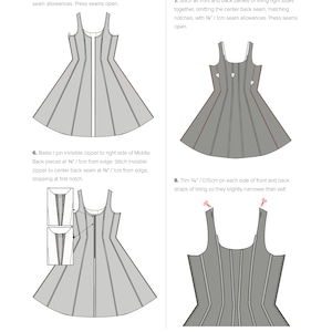 Ines Dress Just Patterns PDF Sewing Pattern Size 34-60 - Etsy