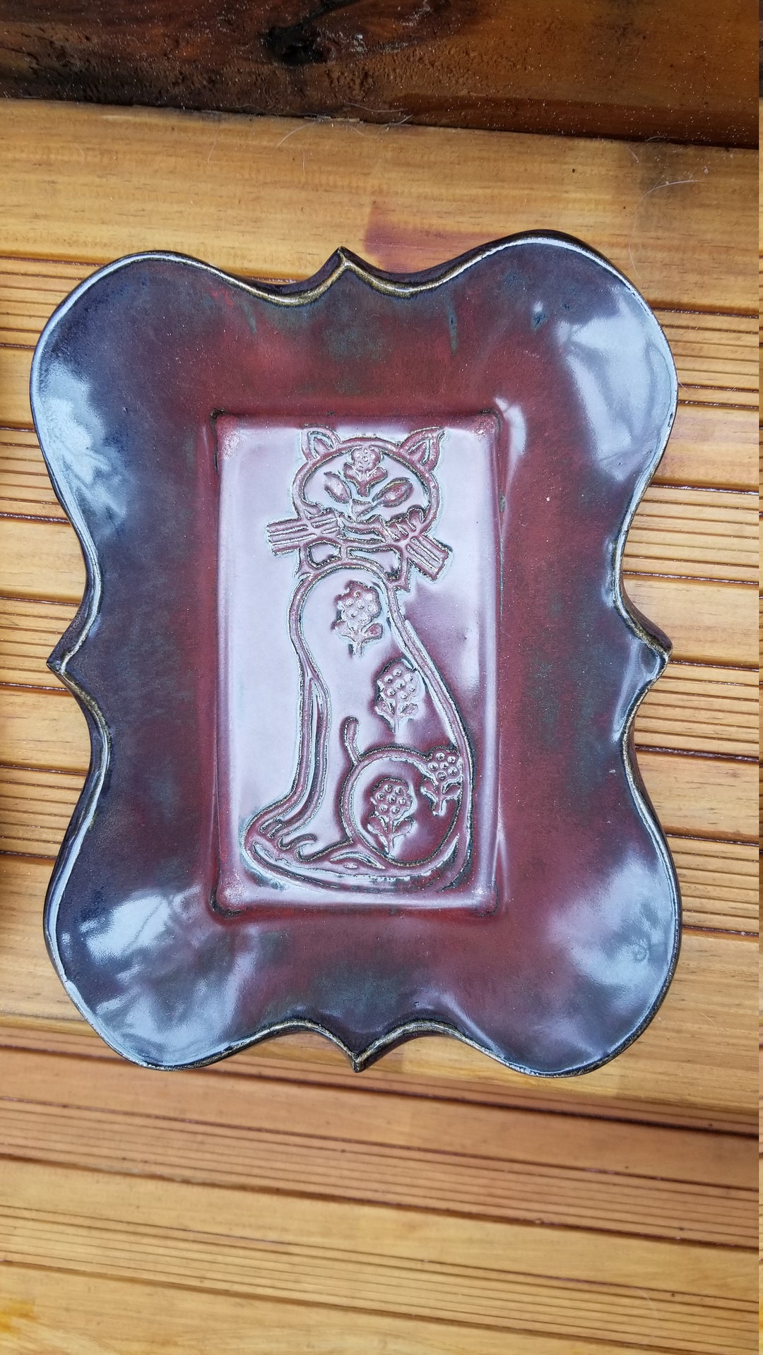 Cat Plate, Cat Dish, Cat Candy Dish, Cat Catch All Dish - Etsy