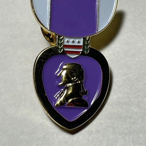 Purple Heart Hat Pin - Etsy