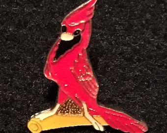 Cardinal Bird Enamel Pin - Etsy