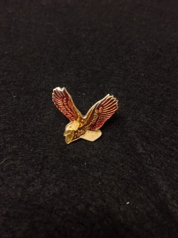 Vintage eagle enamel pin - Gem