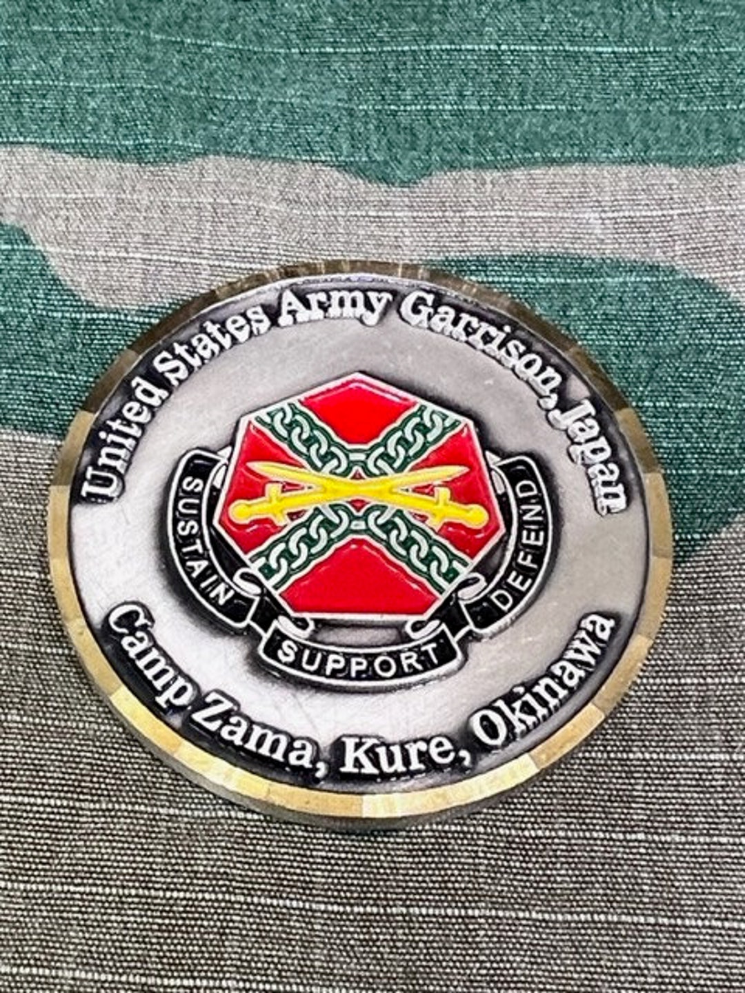 US Army Garrison Japan Camp Zama Kure Okinawa Challenge Coin - Etsy